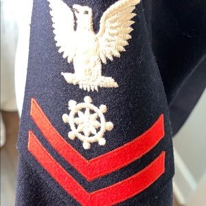 Tops | Vintage Authentic Wool Sailor Top Navy | Poshmark